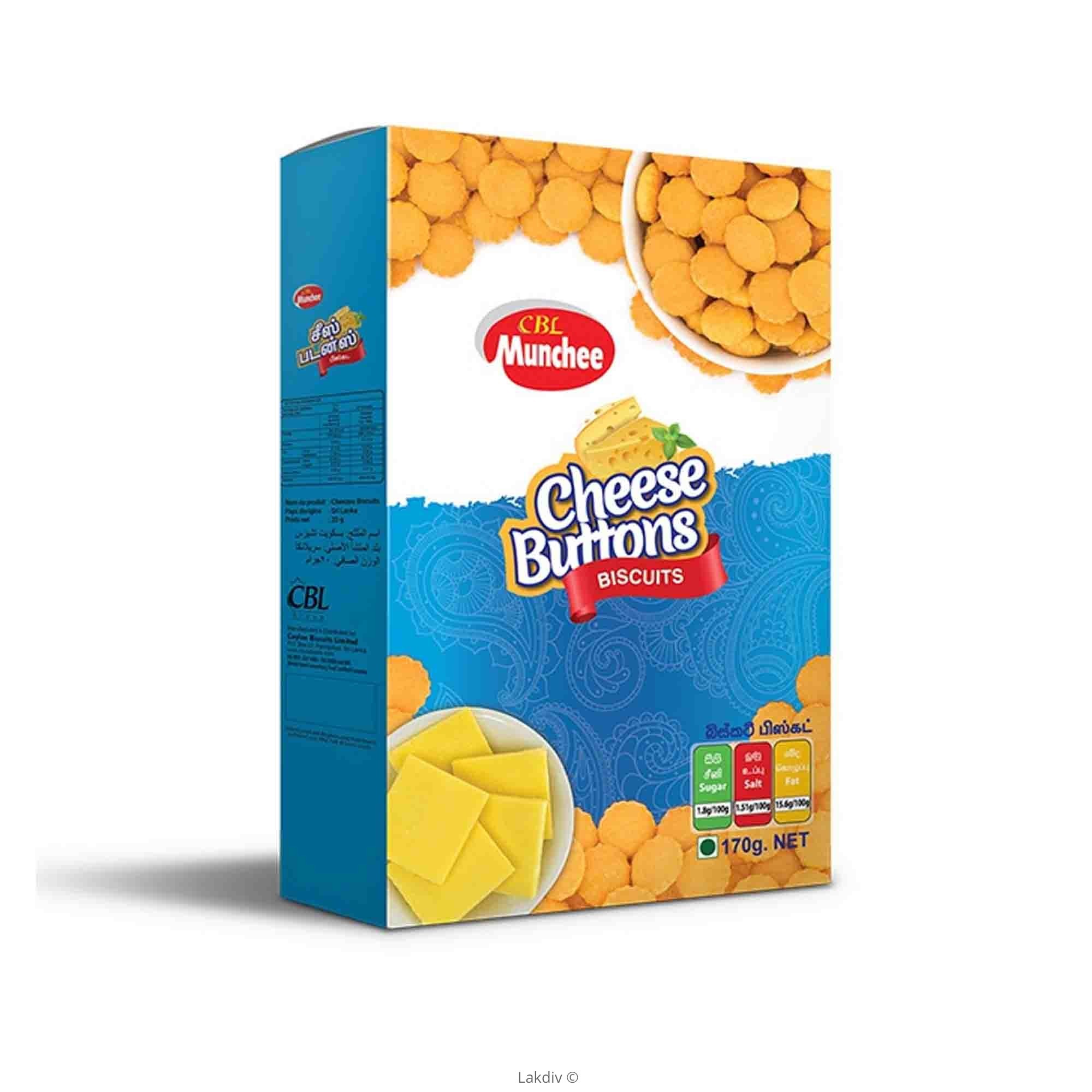 Munchee Cheese Buttons 170g - Lakdiv