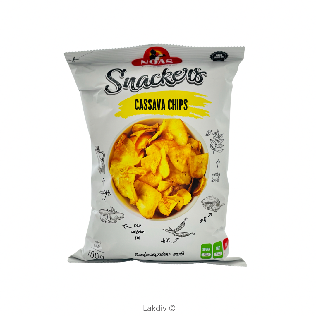 Noas Cassava Chips Original 100g - Lakdiv