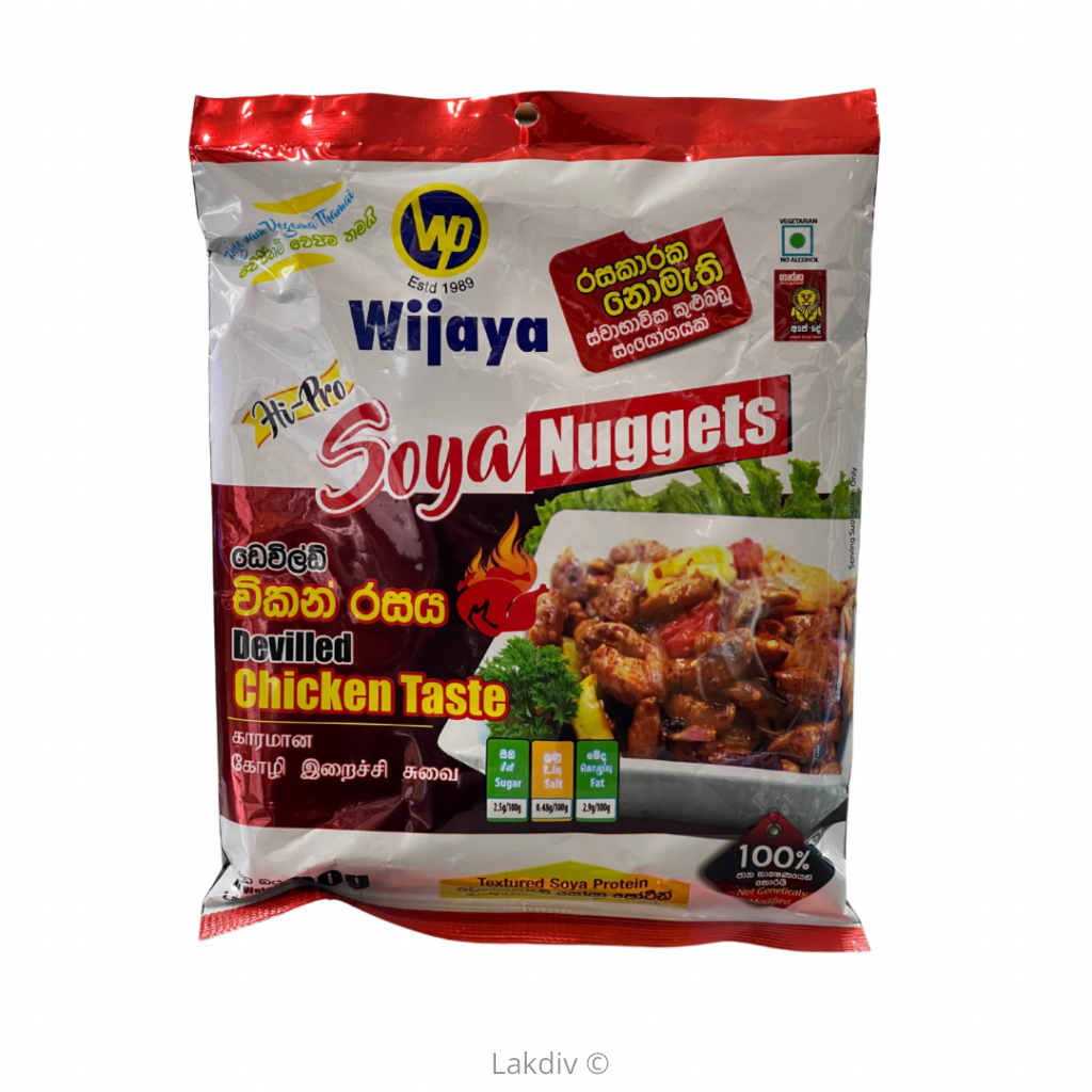 Wijaya Soya Nuggets Devilled Chicken Flavour 90g - Lakdiv